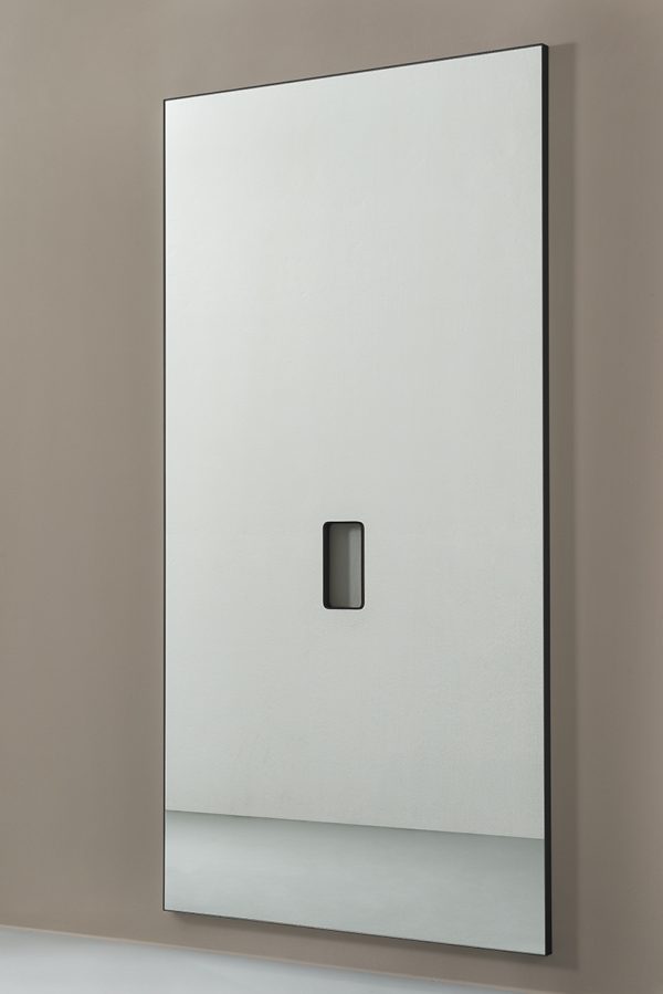 Amadeus fixed mirror - Silver frame 200x100 cm – Daisho